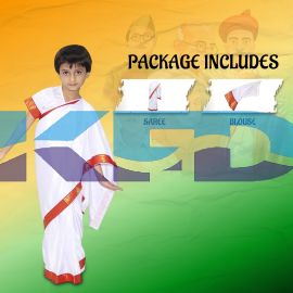 Indra Gandhi fancy dress for kids,National Hero/freedom figter Costume ...